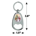 Christmas Holiday Santa and Animals Finishing Snowman Keychain Chrome ...