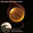 Classic Analog Alarm Clock for Kids Room, Battery Operated Desk Clock ...