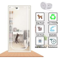 DERCLIVE Pets Proof Cat Screen Door, Breathable Mesh, 85x210cm, Zipper ...