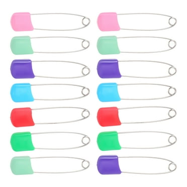 All Top Bargains 24 Pc Baby Diaper Safety Pins, Cloth Changing Locking Clip, Multi Colors ...