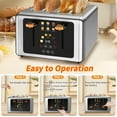 WHALL® Electric Touchscreen Toaster - 4 Slice Stainless Steel Toaster ...