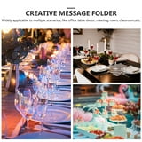 20 Pcs Card Holder Office Decor Home Note Carriers Pictures Stand Wood ...