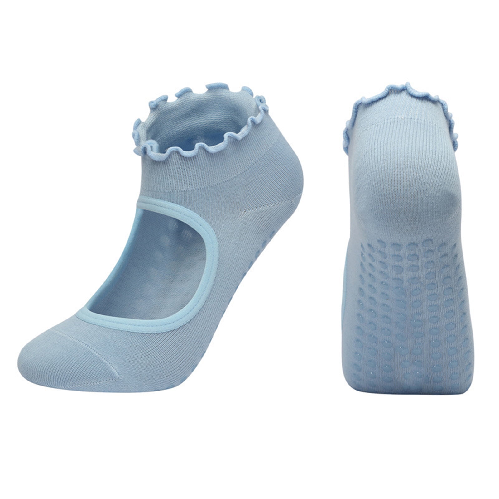 Warkul Yoga Socks, 1 Pair Women Yoga Socks with Grip Non-slip Open ...
