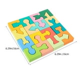 Shape Matching Blocks Wooden Puzzle Early Learning Toys for Girl ...