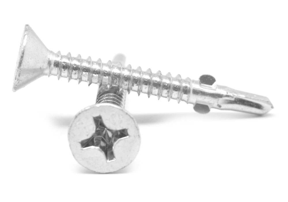  12 24 X 2 1 4 Coarse Thread Self Drilling Screw Phillips Flat Head 4