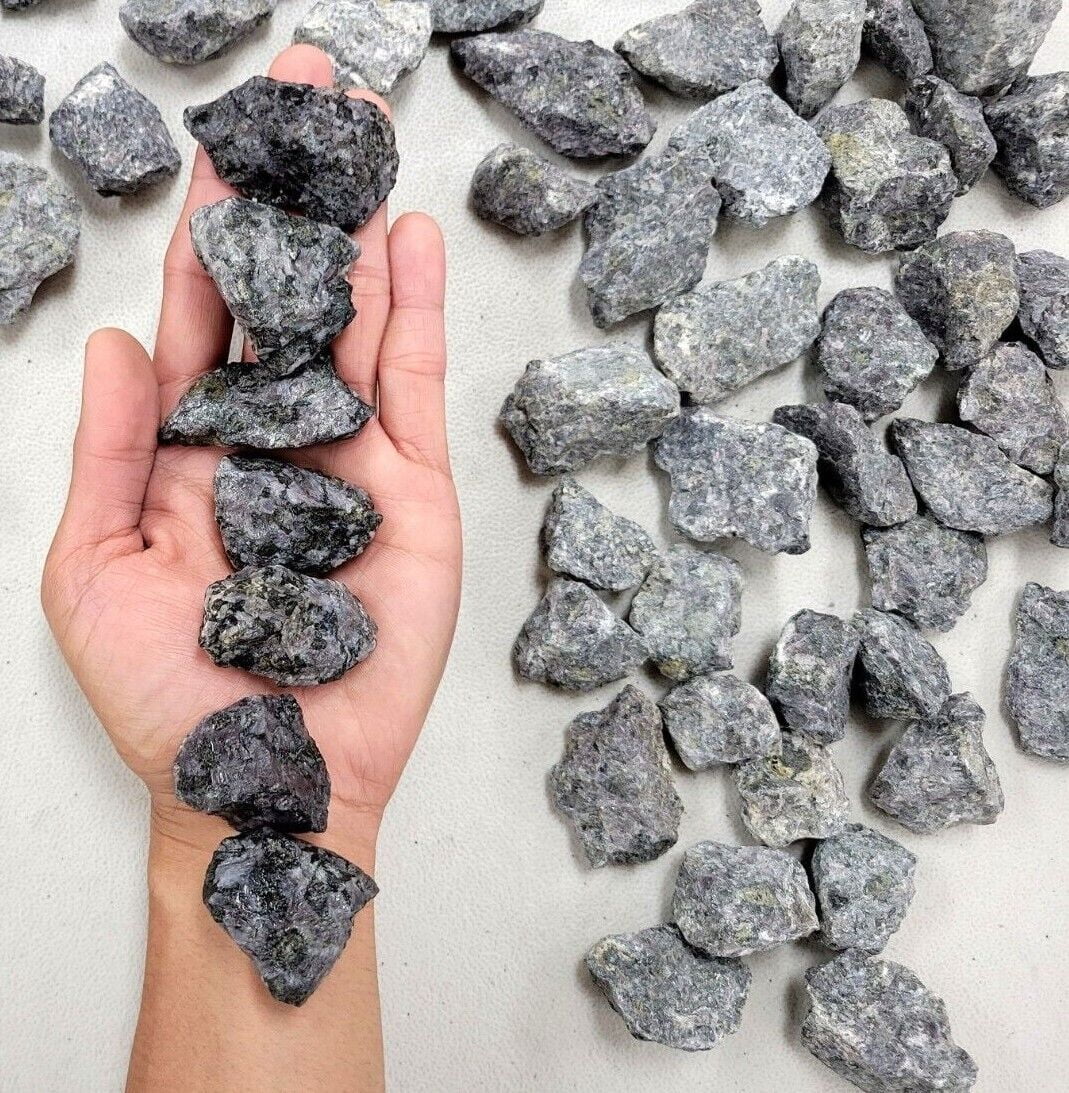 Rough Indigo Gabbro Crystal Stones AKA Mystic Merlinite Bulk Natural ...
