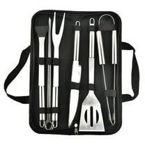Expert Grill Stainless Steel 4-piece BBQ Tool Set with Soft Grip Handles - Walmart.com