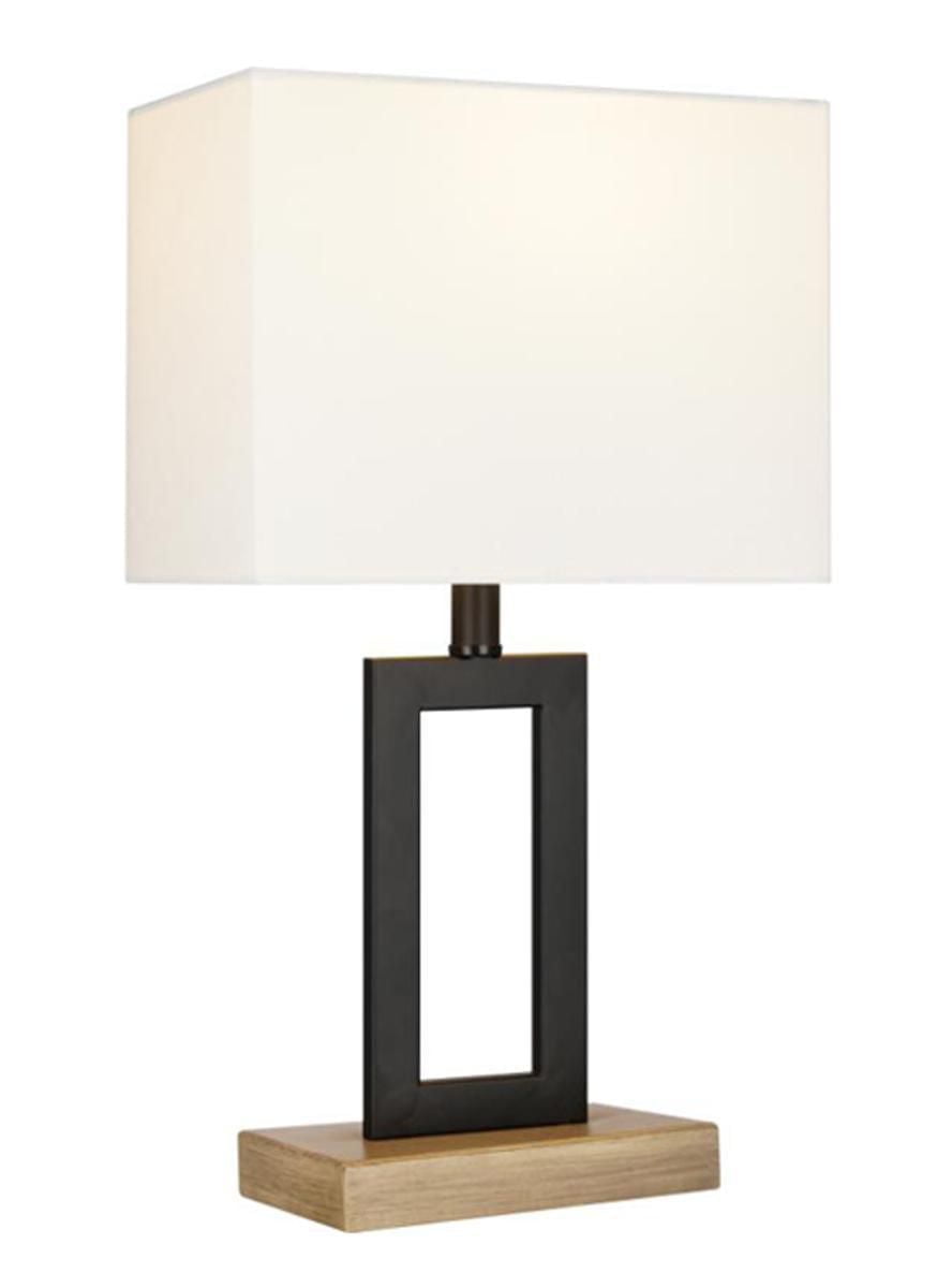 16" Modern Rectangular Steel Table Lamp with Rectangular Shade - Walmart.ca