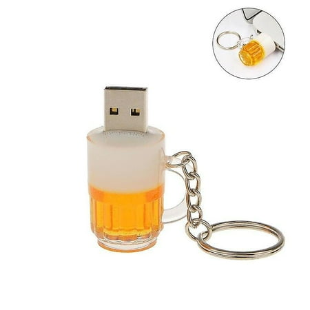 Beer Mug Usb Flash Drive Usb Memory Stick Pen Drive With Keychain-128GB ...