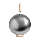 Joyce Chen Classic Series 14-Inch Round Bottom Carbon Steel Wok with ...