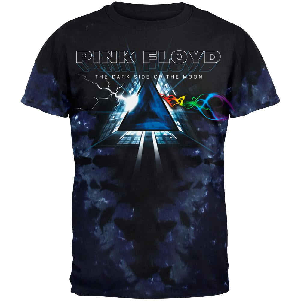Pink Floyd - Pink Floyd - Dark Side Vortex Tie Dye T-Shirt - Walmart ...