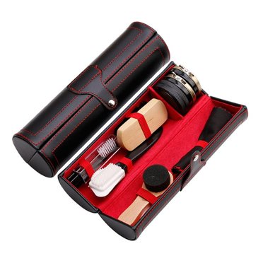 KIWI Select Wooden Shoe Valet Kit with Shine Accessories - Walmart.com
