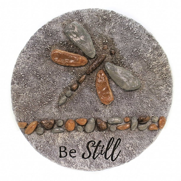 Home & Garden Dragonfly Be Still Stepping Ston Landscape Fly Backwards ...