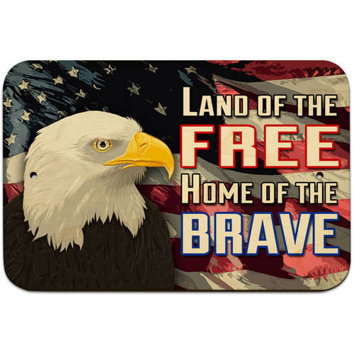 Land of the Free Home of the Brave - America USA United States Eagle ...