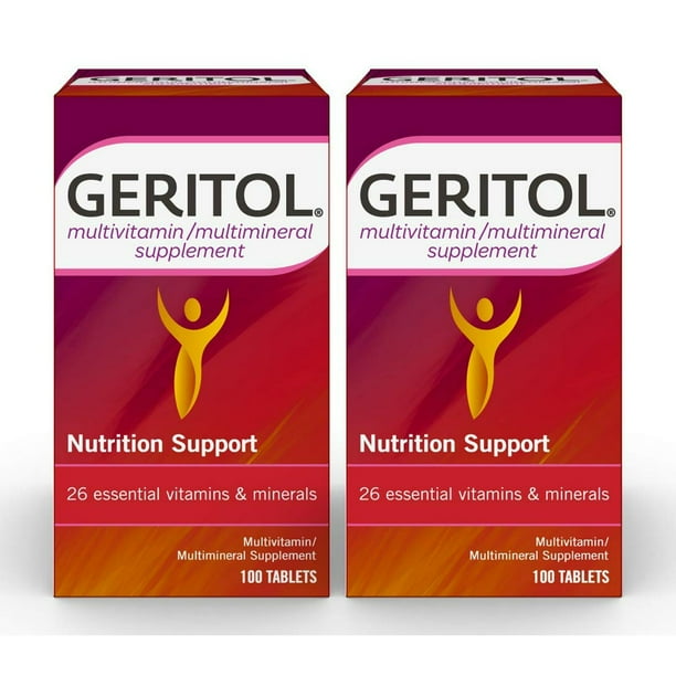 Geritol Multivitamin Nutrition Support Tablets - 40 Ct, 2-Pack ...
