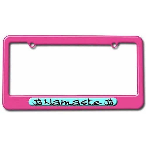 Namaste, Om Aum Yoga License Plate Tag Frame, Multiple Colors - Walmart.com