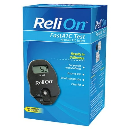 ReliOn FastA1C Test At-Home A1C System - Walmart.com
