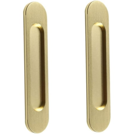 Door Pull Handle Self-Stick Oval Sliding Door Pulls Matte Gold for ...