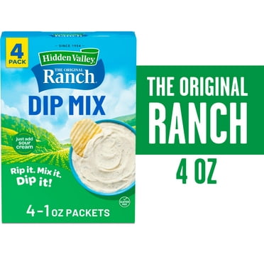 Hidden Valley Original Ranch Dips Mix Gluten Free (Pack of 8) - Walmart.com