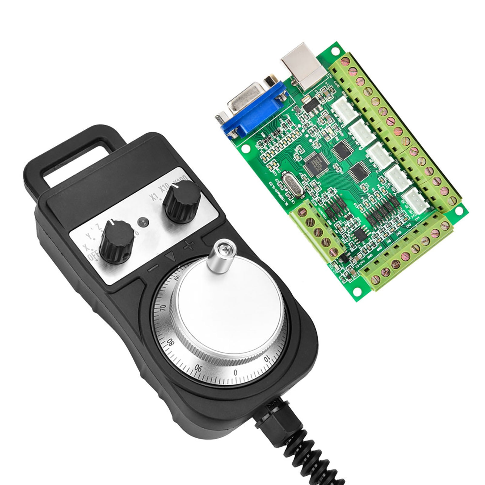 Controlador de movimiento del eje, tarjeta controladora de movimiento MACH3 de 5 ejes verde ...