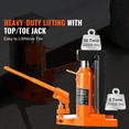 5 Ton Hydraulic Toe Jack - 10 Ton Lift Capacity Claw Jack, 0.8-6.8in ...
