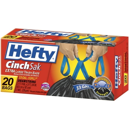 Hefty Cinch Sak Extra Large Trash Bags - Walmart.com