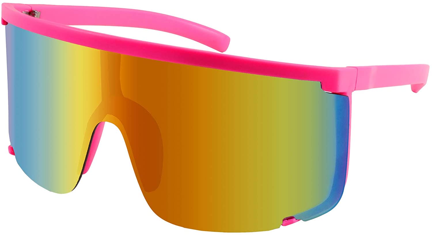 FEISEDY Fit Sunglasses Shield Visors for Men Women One Piece, Oversized ...