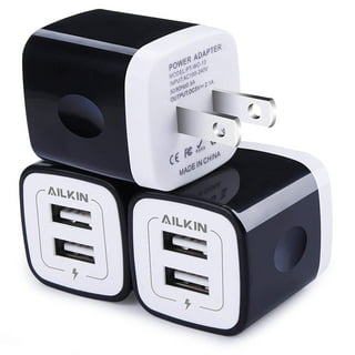 AILKIN Wall Charger Block,USB Charger Adapter,5V/1A/3Pack Wall Charger ...