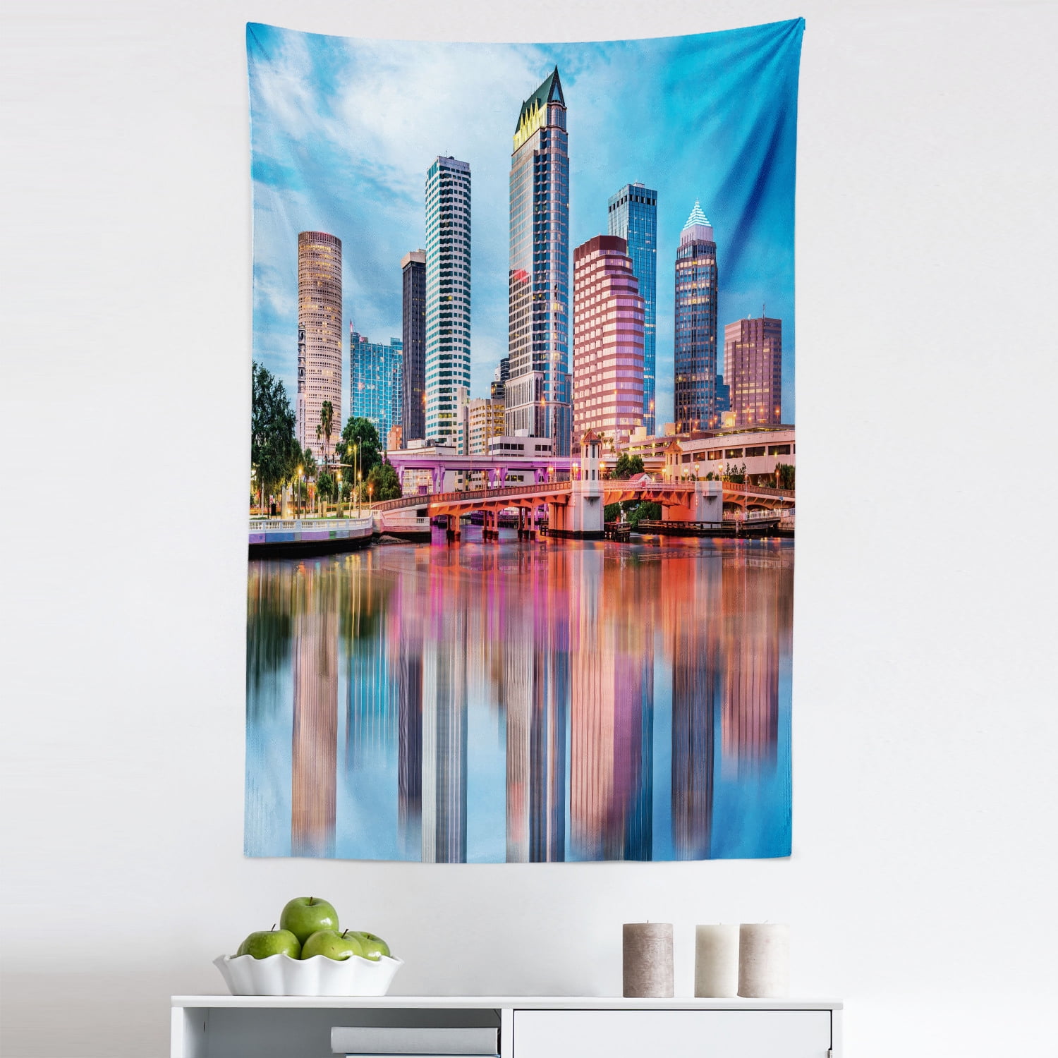 City Tapestry, Downtown Scenery Tampa Florida Building High Rises ...
