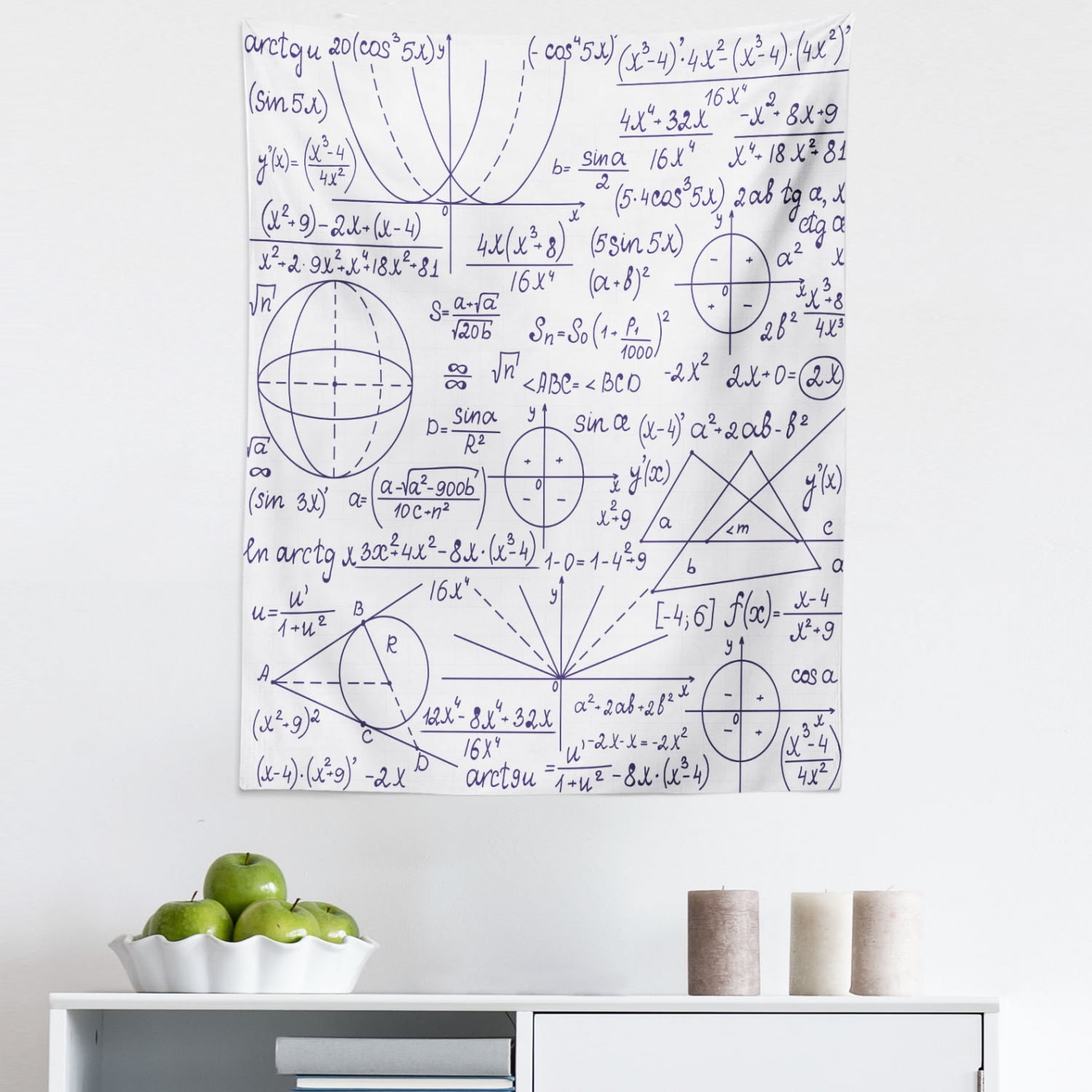 Modern Tapestry, Genius Smart Student Math Geometry Science Numbers ...