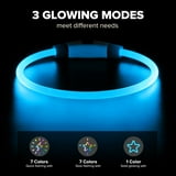 LED Dog Collar USB Rechargeable Glowing, Pet Collars Lighted Up Safety ...