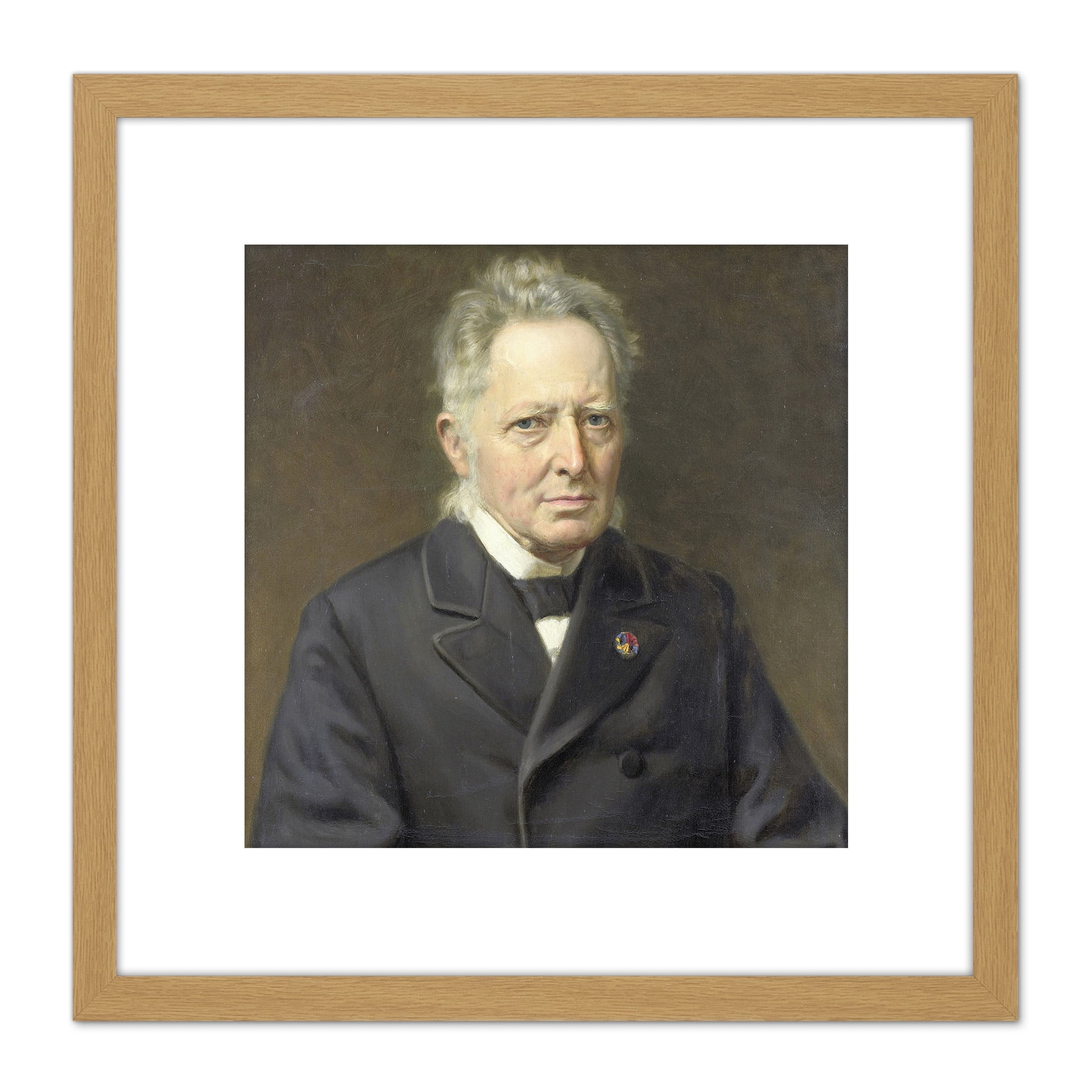 Neuman Portrait Jan Heemskerk Azn Painting 8X8 Inch Square Wooden ...