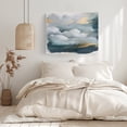 Cloud Effect Canvas Print Wall Art, Modern Watercolor Marble Texture ...