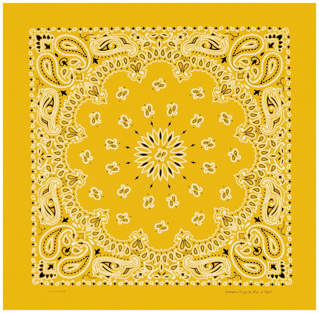 Large Bandanas 27 x 27 | Versatile Biker Rags | Classic Paisley Bandana ...