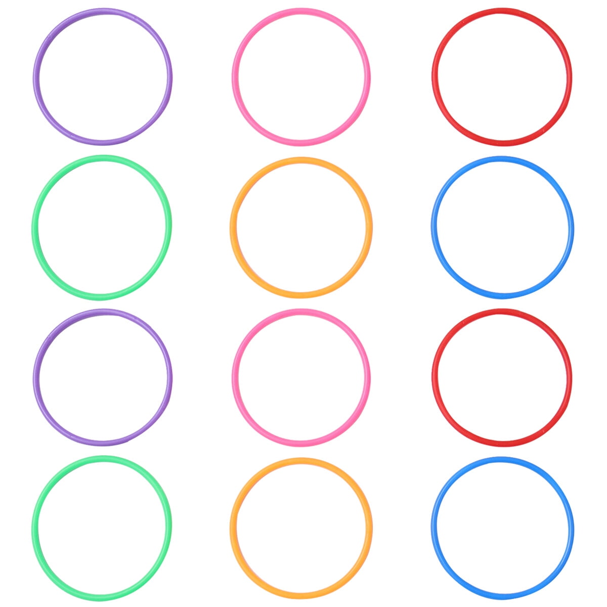 12pcs Plastic Toss Rings Kids Ring Toss Game for Carnival Garden ...