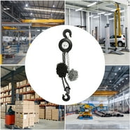 BIG RED Manual Hand Lift Steel Chain Block Hoist with 2 Hooks, 1 Ton ...