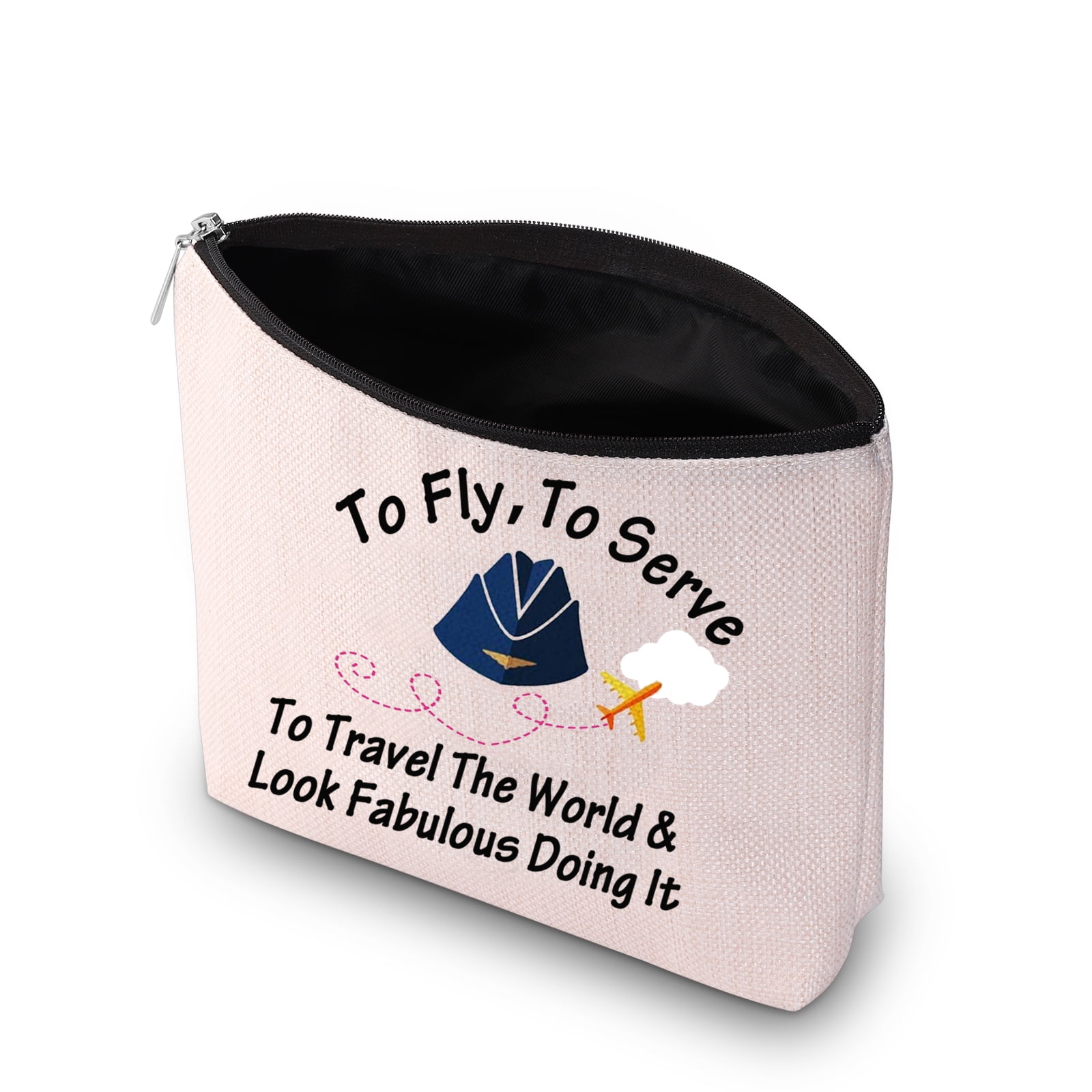Flight Attendant Gifts Makeup Bag To Fly To Serve To Travel Cosmetic ...