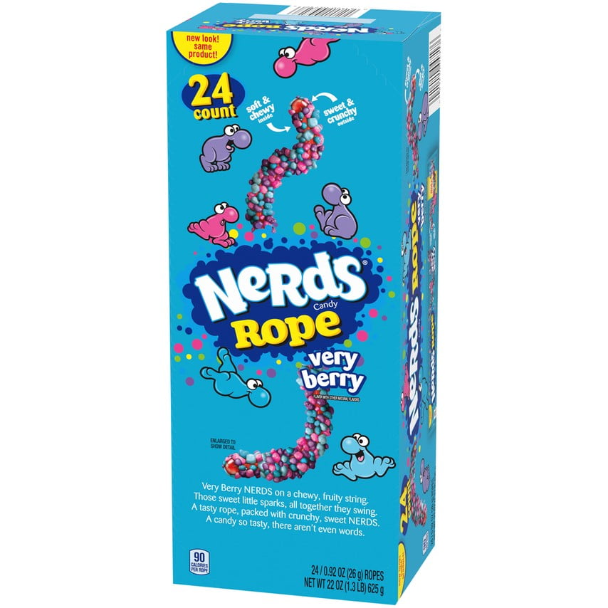 Buy Nerds Very Berry Rope Chewy Crunchy Candy 0.92 oz (24 Ct) Online at ...