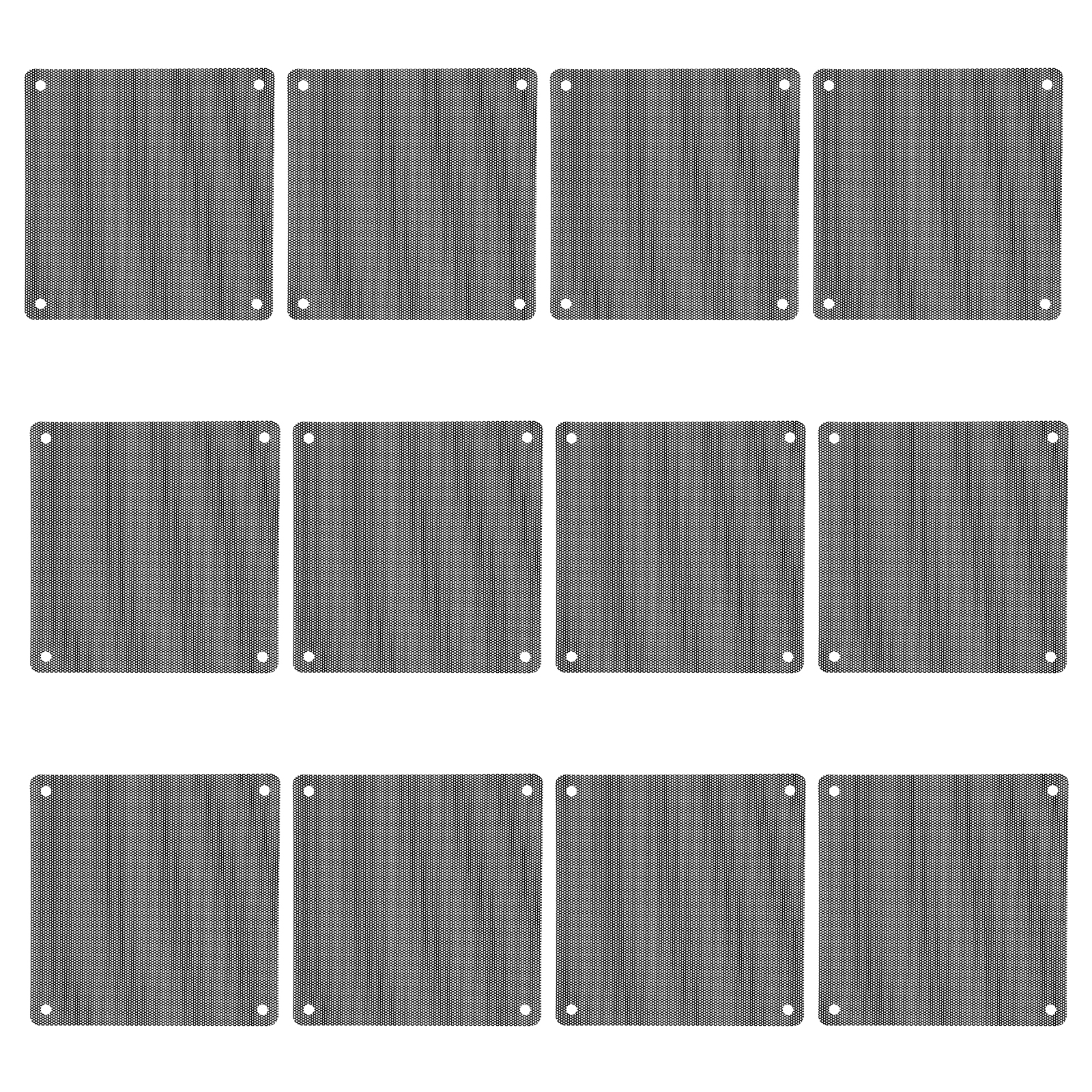 Fan Filter Proof Grills Computer Mesh Cover Pc Case Cooler Frame Pvc ...