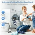 Universal Washing Machine Base Stand with Adjustable Height, Laundry ...
