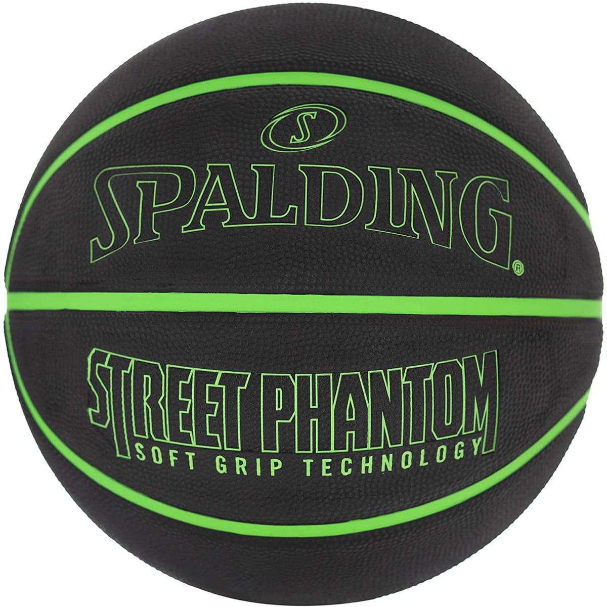 Spalding Street Phantom 29.5" Outdoor Basketball - Neon Green/Black ...