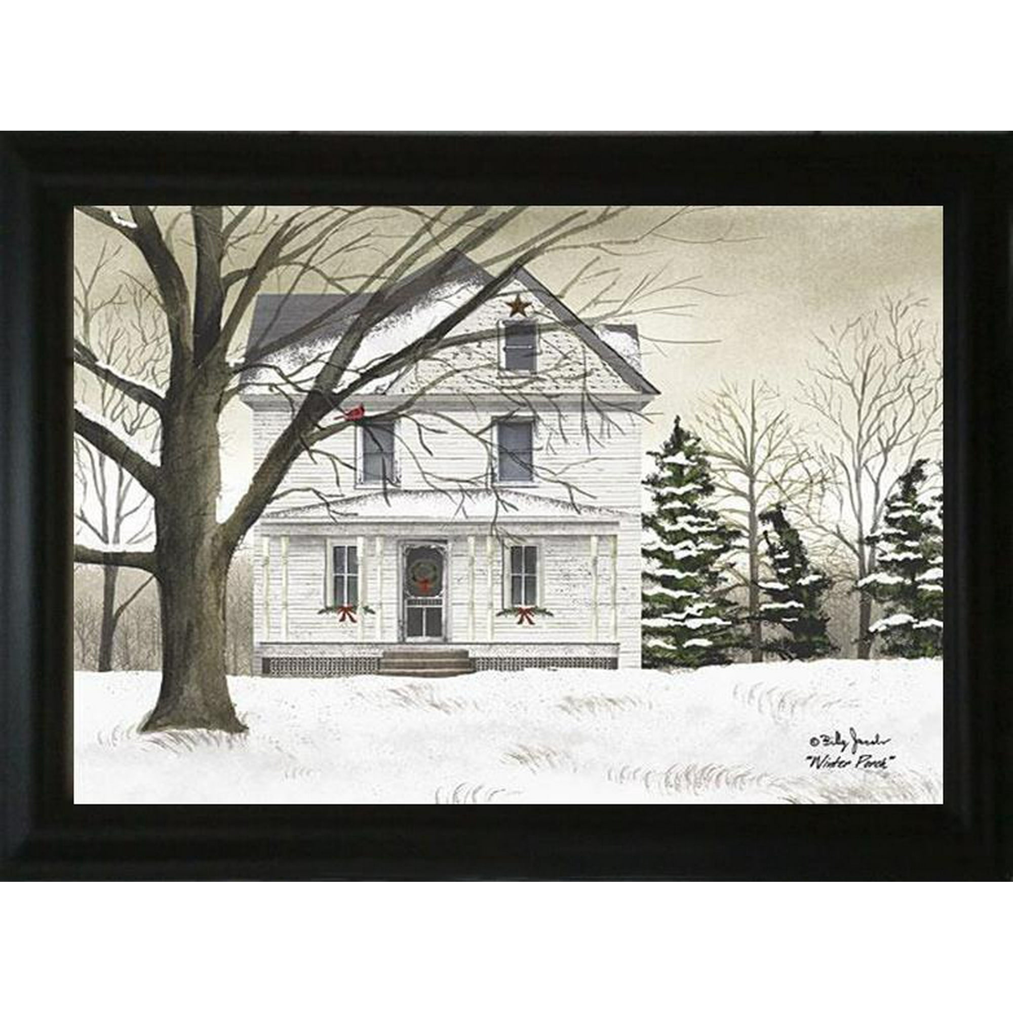 Click here for Tod Inc Winter Porch - Framed Art 15.5 X 19.5 By B... prices