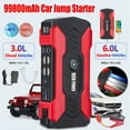 Compact 12V Jump Starter Power Bank, 98000mAh Auto Buster Charger with ...