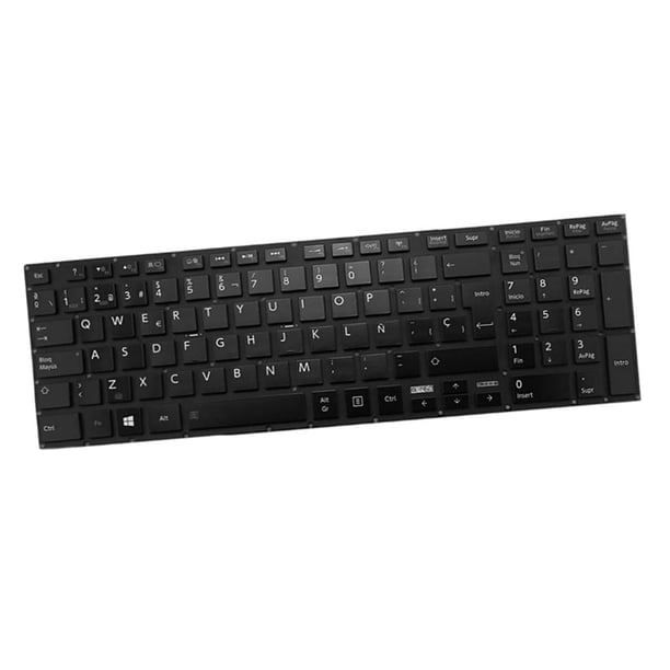 Teclado rojo retroiluminado español para P50-B P50T-B Magideal Teclado ...