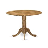 Pemberly Row Wood Dining Table with 2 Drop Leaves in Natural - Walmart.com