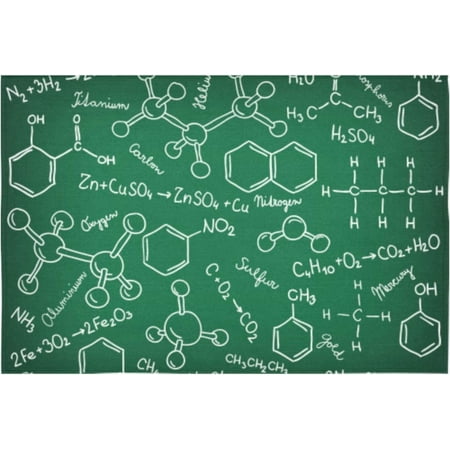 Chemistry Molecule Models Formulas Handdrawn Table Cloths Rectangle ...
