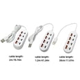 USB Extension Cable Splitter With 8 Charging Port Including 4 USB And 4 ...