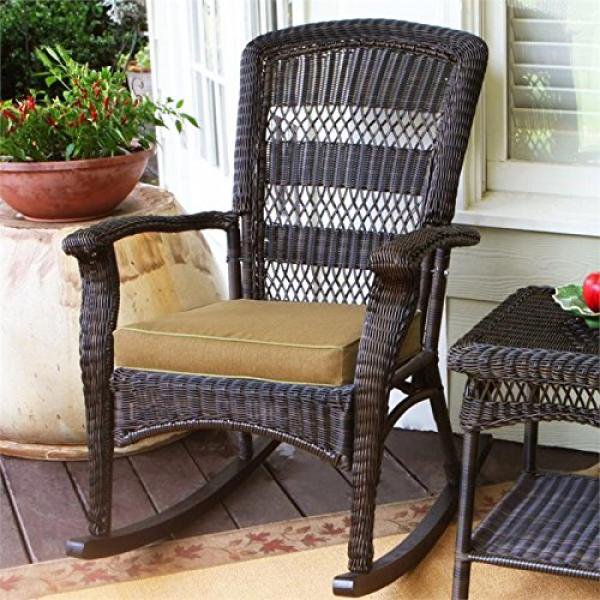 Tortuga Outdoor Portside Plantation Rocker Chair in Dark Roast ...