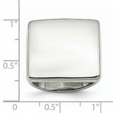Stainless Steel Polished Square Ring - Walmart.com