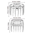Agiufgs 56 Pack Fryer Skewer Rack 304, Vertical Hanging Design for Even ...